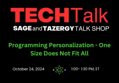 TECHTalk – Programming Personalization - One Size Does Not Fit All - Tazergy Senior Living IT ...